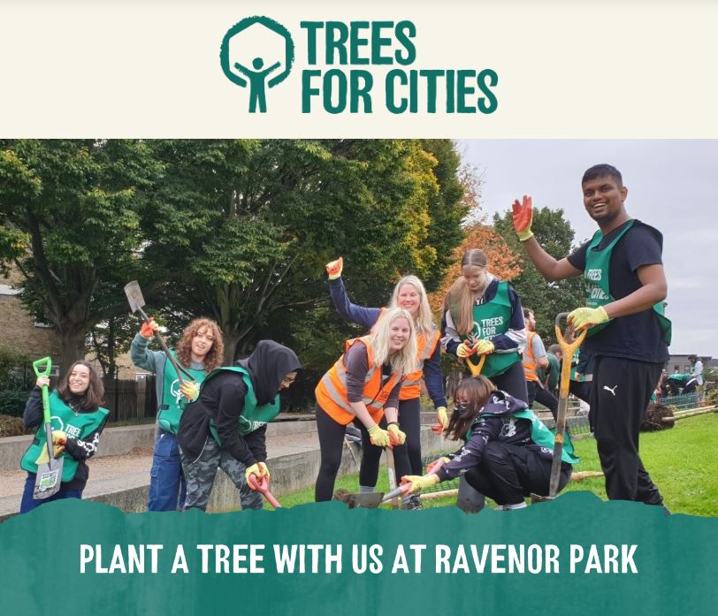 Tree Planting at Ravenor Park in Ealing on Saturday 2 November 2024
